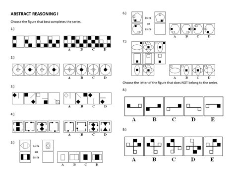 466381083 Abstract Logical Reasoning Reviewer Abstract Reasoning I Choose The Figure That Best