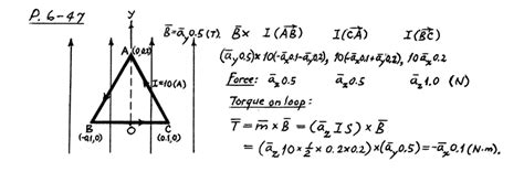 solved 0 20 1p 0 o figure 6 54 a triangular loop in a