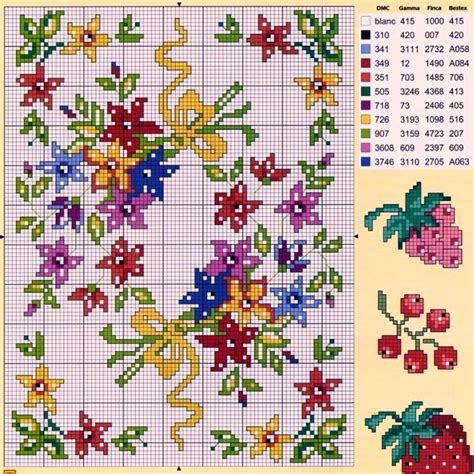 Российский Сервис Онлайн Дневников Вышитые крестиком цветы Скатерти Вышивка цветов