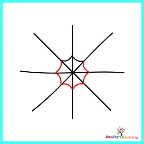 How To Draw A Spiderweb Step By Step CraftyThinking