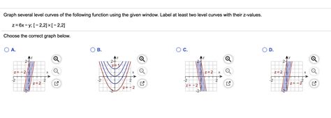 Solved Graph Several Level Curves Of The Following Function