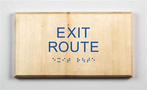 Exit Route Sign For Your Commercial Building Or Office