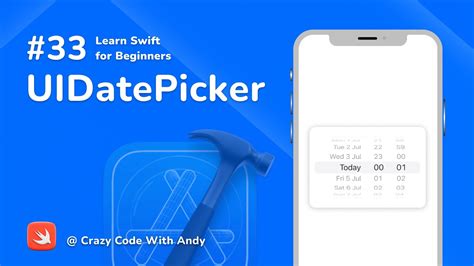 33 uidatepicker in swift learn swift for beginners youtube