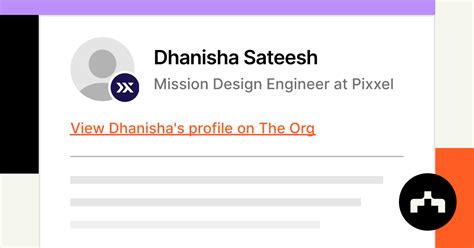 dhanisha sateesh mission design engineer at pixxel the org