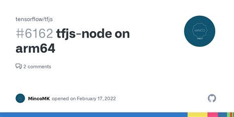 Tfjs Node On Arm Issue Tensorflow Tfjs GitHub