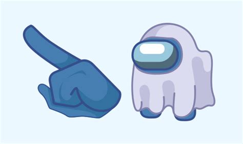 Cute Cursor Custom Cursor Among Us Ghost Character Cursor Space