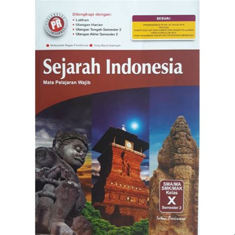 Jual Buku PR Sejarah Indonesia Kelas X Semester K Revisi Intan Pariwara Indonesia Shopee