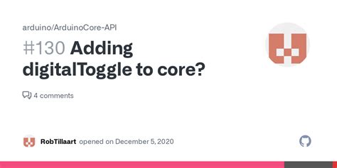 Adding DigitalToggle To Core Issue Arduino ArduinoCore API GitHub