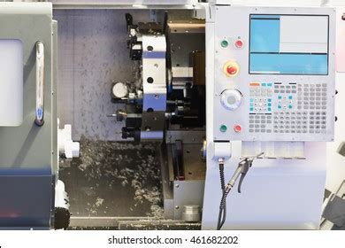 Automated Cnc Toolroom Lathe Control Console Stock Photo 461682202 Shutterstock