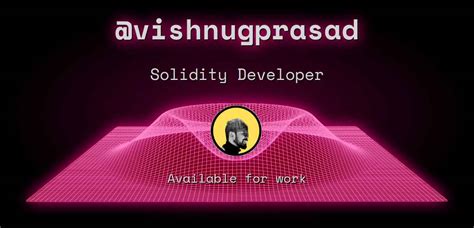 Solidity Developer In India Vishnugprasad Web3 Jobs