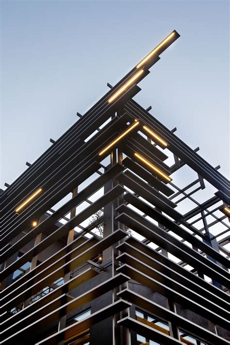 Lines Of Light To Enhance The Horizontal Run Of The Façade