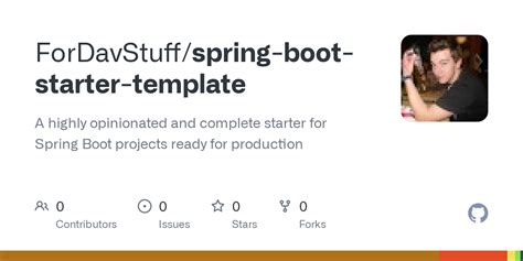 Github Fordavstuff Spring Boot Starter Template A Highly Opinionated And Complete Starter For