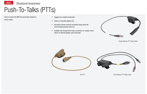 Ops Core Push To Talk Ptt Cables Millbrook Tactical Group Inc