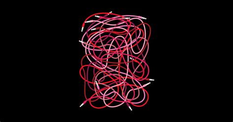 Modular Synth Patch Cables Synthesizer Sticker TeePublic