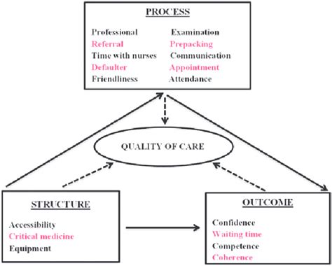 Conceptual Framework Of Quality Of Care In The Icdm Model The 17