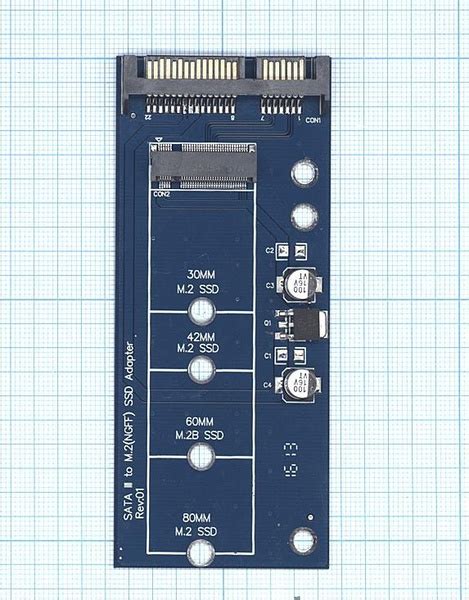 Переходник SATA на M.2 (NGFF) SSD - купить с доставкой по выгодным ...