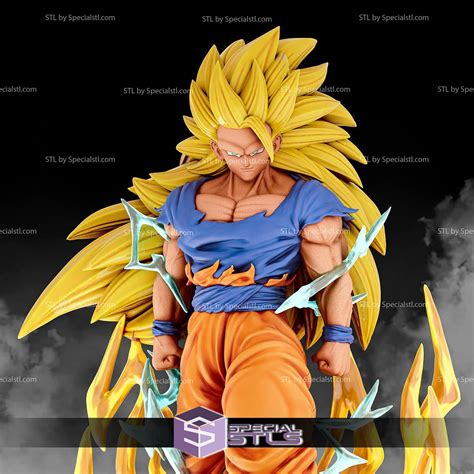 Goku Ssj3 Stl Files Standing V2 From Dragonball 3d Printable Specialstl