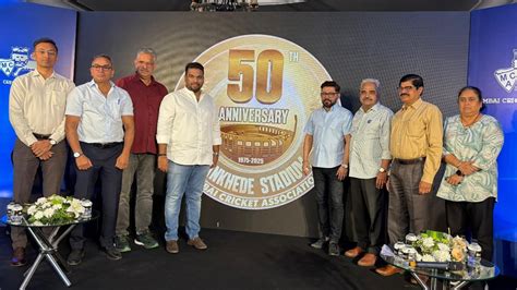 Mca Launches New Logo For Wankhedes 50 Year Celebration Calls Players For Gathering