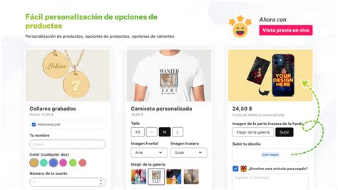 Easy Product Customizer Create Your Custom Product Options Tienda De Aplicaciones De Shopify