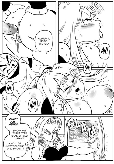 Rule 34 2girls Android 18 Big Breasts Black And White Blush Breasts