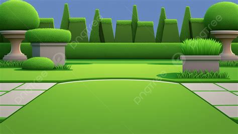 Geometric Background Of Grass Stone Platform Grass Background Plant