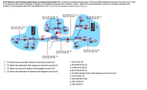 Solved 64 3 Network And Link Layer Addressing An