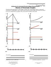 Particle Model Worksheet 3 Pdf Name Date Pd Uniformly Accelerated Particle Model Worksheet 3