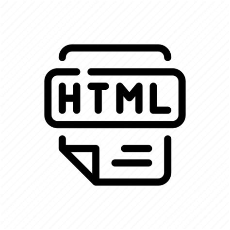 Format Extension Html File Code Icon Download On Iconfinder