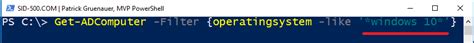 Powershell For Beginners Part 10 Filtering And Where Object Sid 500 Com