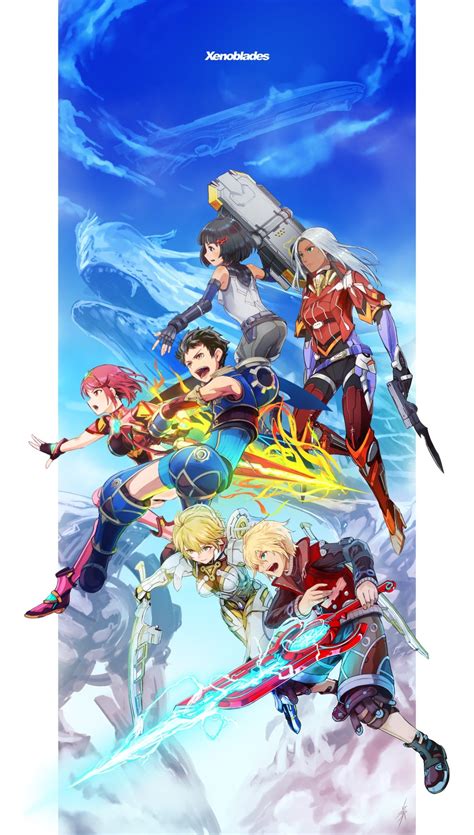 Pyra Rex Shulk Fiora Mecha Fiora And 2 More Xenoblade Chronicles