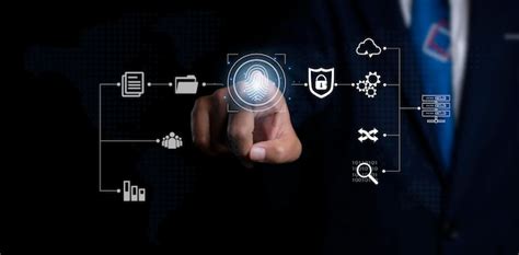 Premium Photo Fingerprint Scanner Futuristic Digital Processing Of Biometric Identification