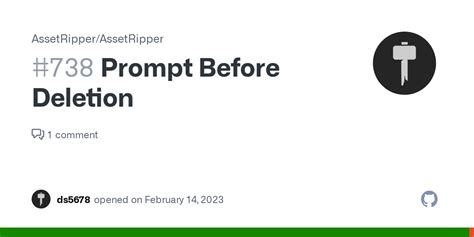 Prompt Before Deletion · Issue 738 · Assetripperassetripper · Github