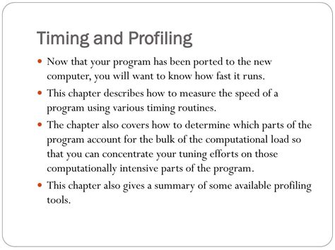Ppt Parallel Computing Explained Timing And Profiling Powerpoint
