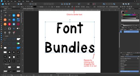 How To Use Fonts In Affinity Designer Design Bundles