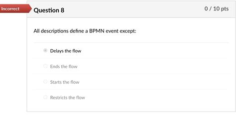 Solved Which Graphical Element Represents A Bpmn Complex