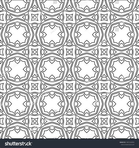 Vector Monochrome Pattern Abstract Texture Fabric Stock Vector Royalty Free 1987226993