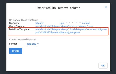 Google Cloud Platform How To Get The Dataflow Template Of A Dataprep Job Stack Overflow