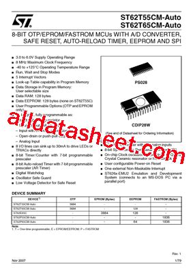 ST T CM AUTO Datasheet PDF STMicroelectronics