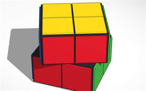 3d Design 2x2 Rubiks Cube Tinkercad