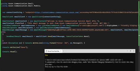 Azure Comms To Send Emails Stack Overflow
