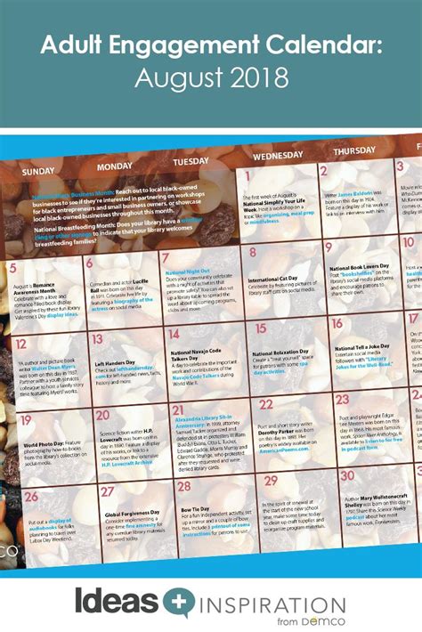 Adult Programming Activity Calendar January 2019 Artofit