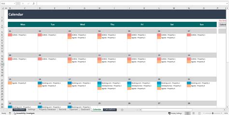 Excel Based Revenue Tracking Tool For Airbnb Hosts Template Excel Xls