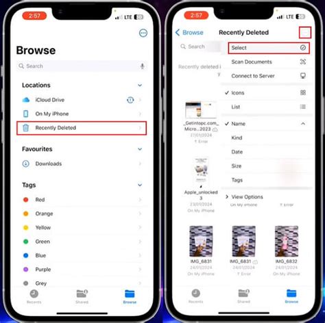 How To Go To And Recover Recently Deleted Files On Iphone