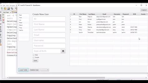 Javafx 8 Tutorial 30 Radiobutton With Example Of Gender Youtube