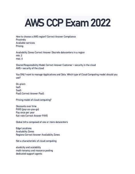 AWS CCP Exam Browsegrades