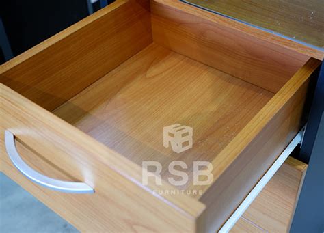 ตู้เอกสาร บานเปิดกระจก 2 ชั้น 4 ลิ้นชักล่าง ขนาด 36 X 40 สูง 160 Cm รหัส 4507 โต๊ะทำงาน โต๊ะ