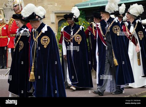 Chris Patten Left And Sir Tony Blair Rightattend The Annual Order Of The Garter Service At