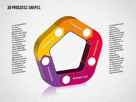 D Process Shapes Collection For Presentations In PowerPoint Google Slides And Keynote PPT Star