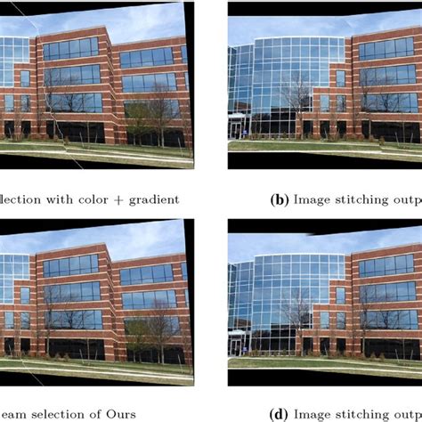 Example Of Seam Selection The White Line In The A C Is The Seam Lines