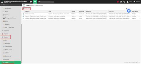 java学习笔记之八：nexus的日常管理 nexus tasks csdn博客